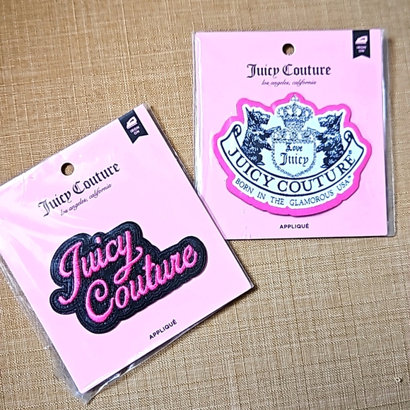 Juicy Couture | Accessories | Juicy Couture Iron On Patches Applique ...
